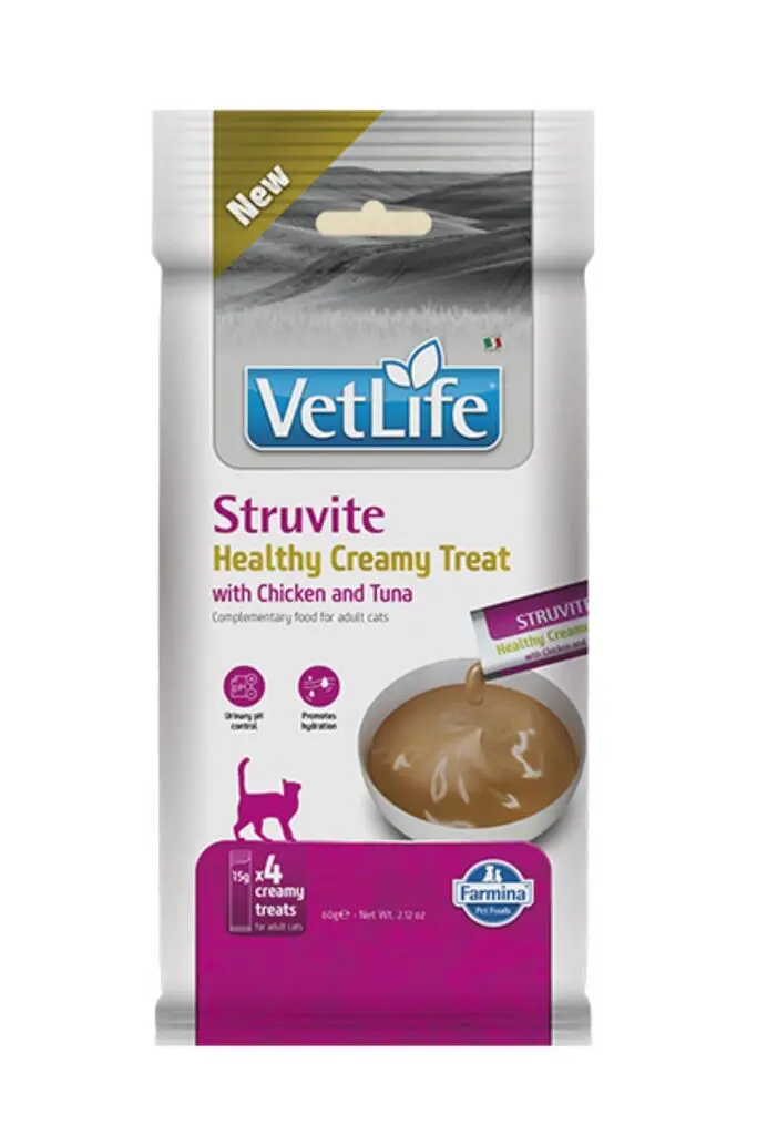 Vet Life Dijetetska pasta za mačke Struvite, Piletina i tuna 60 g