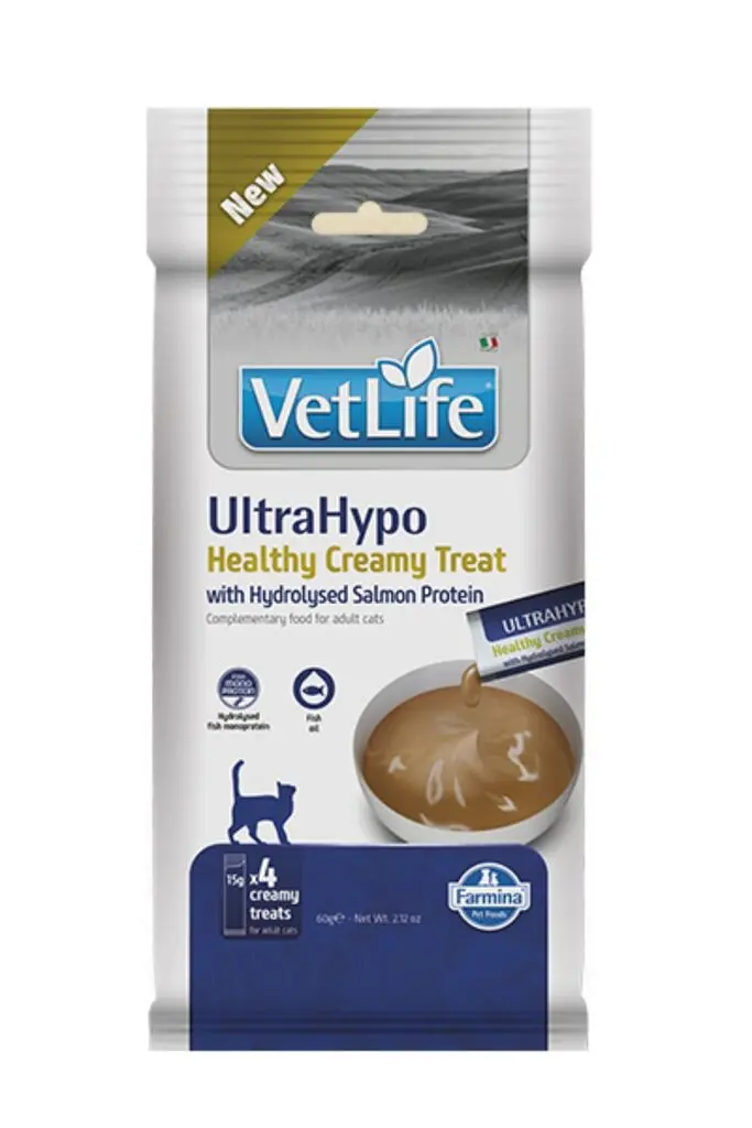 Vet Life Dijetetska pasta za mačke Ultrahypo, Hidrolizovani protein lososa, 60 g