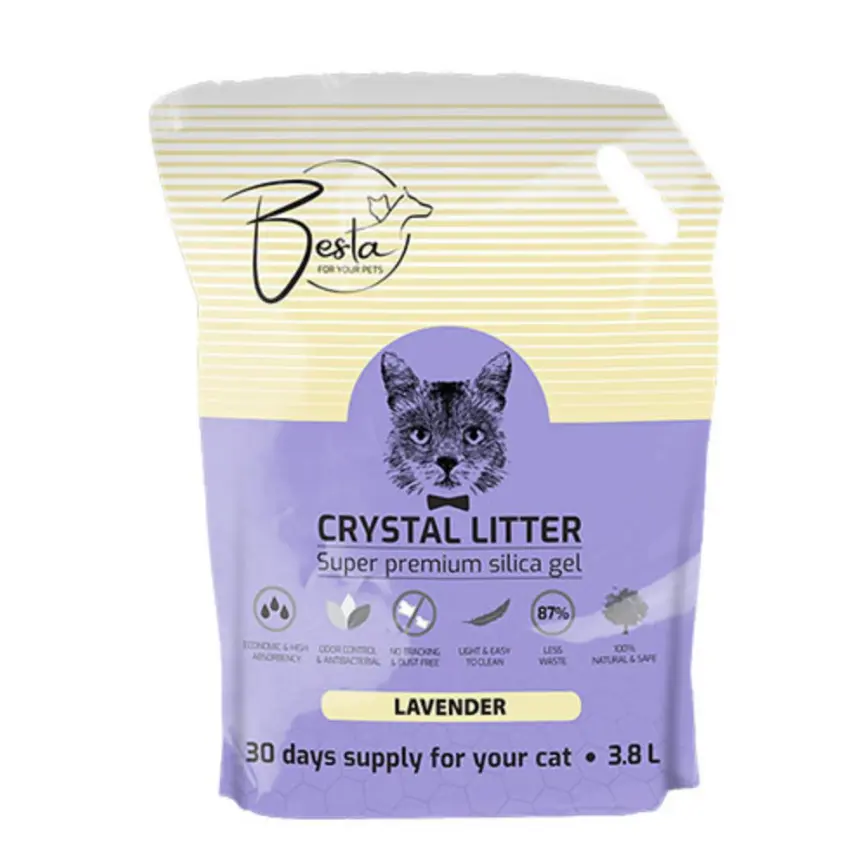 Besta Silikatni posip za mačke Lavender 3.8l