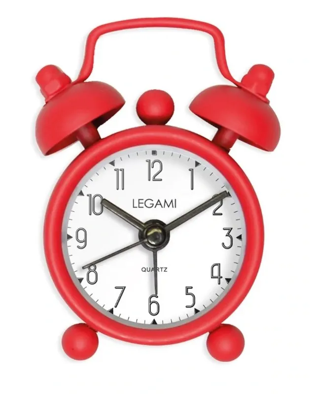 Budilnik MINI TICK TOCK ALARM CLOCK-RED