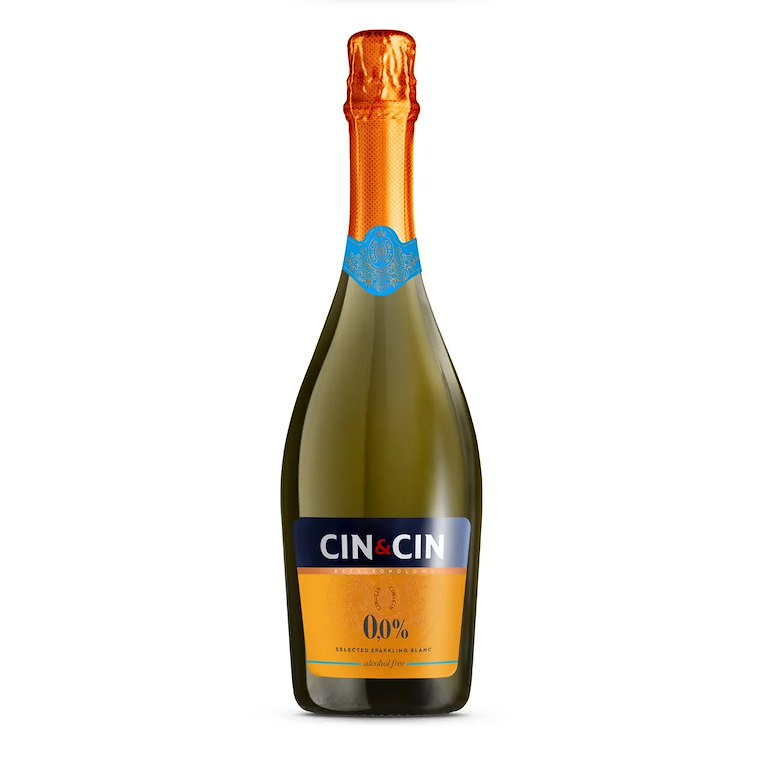Cin&Cin bezalkoholno penušavo vino blanc 0,0% 0,75l