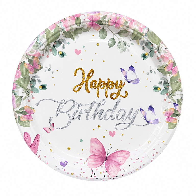 Cvetići Happy Birthday tanjiri