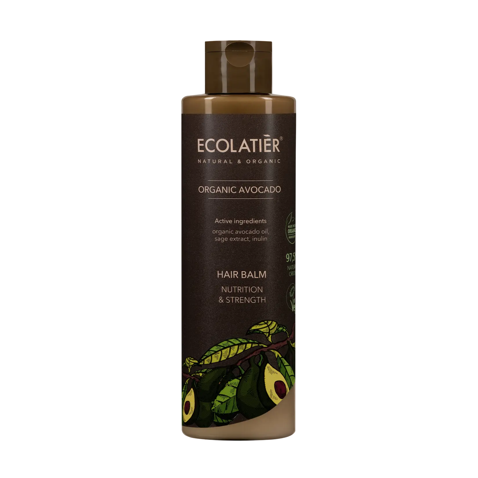 Ecolatier Balzam za kosu Nutrition & Strength Organic Avocado, 250 ml