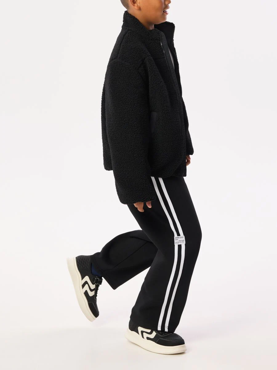 Wide leg pantalone sa bočnim trakama