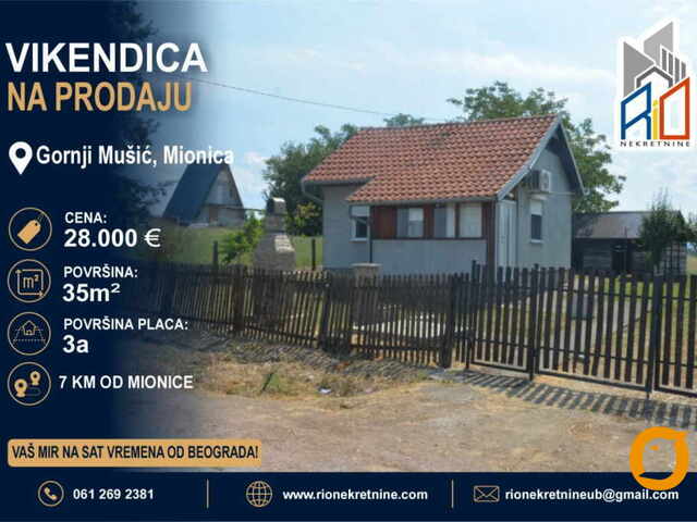 NA PRODAJU! Useljiva vikendica u Mionici, Gornji Mušić!