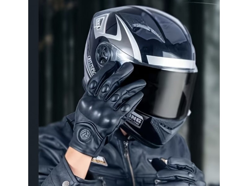 Kozne moto rukavice M