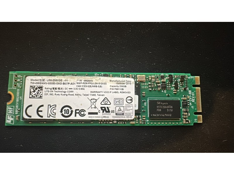 LITE-ON 256GB M.2 2280 SATA SSD