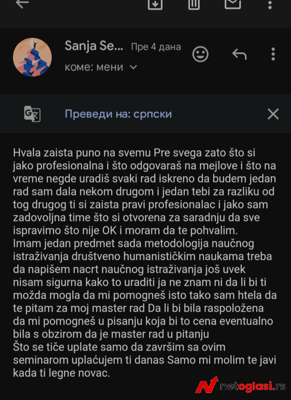 Pomoc pri izradi seminarskih, maturskih, diplomskih i projektnih radova