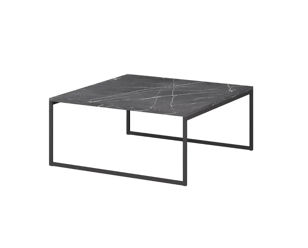 MATIS Klub sto Valencia 80×80 - Crni mermer
