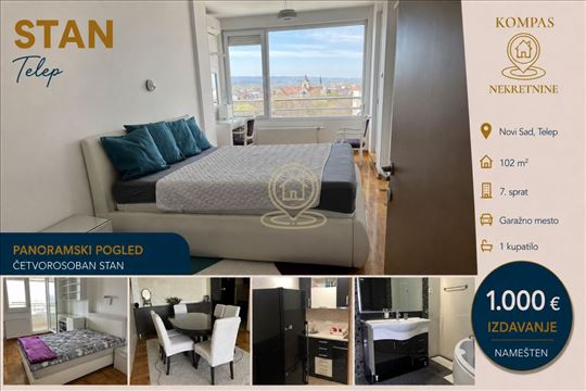 Četvorosoban stan 102 m², Telep, Novi Sad, 7/7