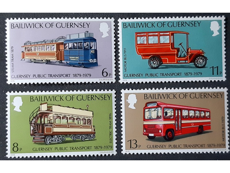 Marka 2264 Guernsey Prevoz 1979g cela ser cisto