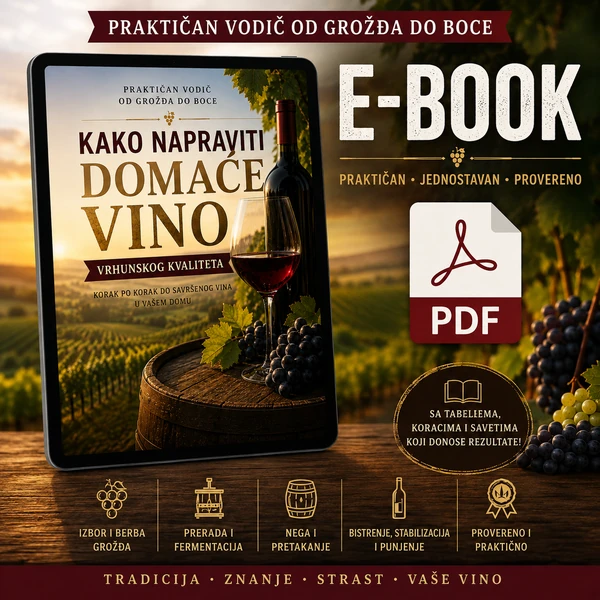 E Book – Kako napraviti domaće vino, vrhunskog kvaliteta