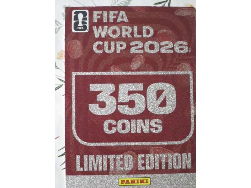 PANINI FIFA WORLD CUP 2026 350 COINS LIMITED EDITION XL