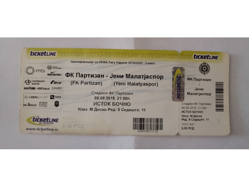 FK PARTIZAN VS JENI MALATJASPOR