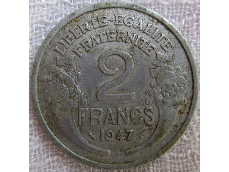 2 franka 1947, Francuska