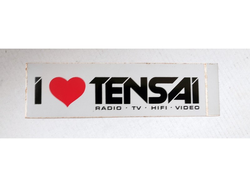 I love Tensai nalepnica 15 x 4,5 cm