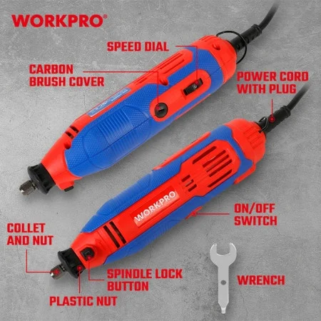 Workpro wp472411 Električna mini brusilica (biaks) u setu sa priborom (211 dodataka) ( WP472411 )