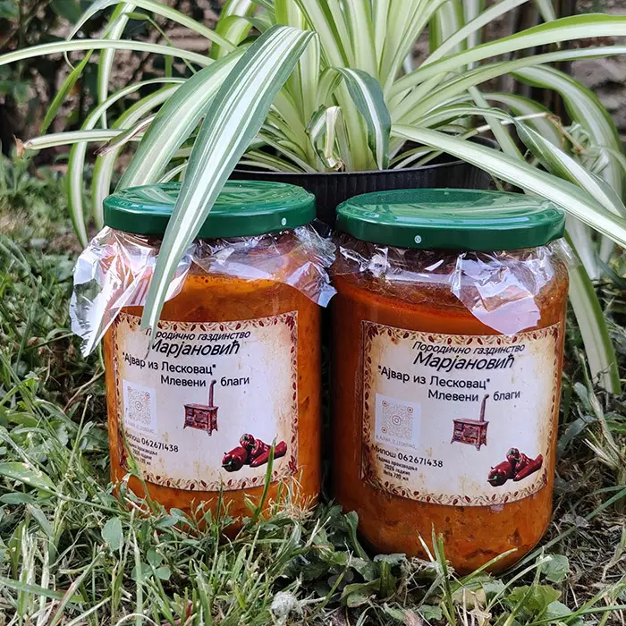 Blagi mleveni ajvar 2x720ml