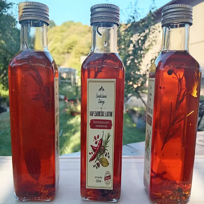 Ljuto suncokretovo ulje 250ml