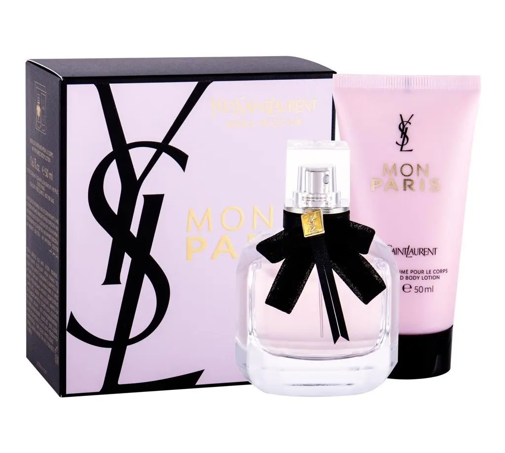 Yves Saint Laurent Ženski parfemski set Mon Paris EDP, 50ml+Gel za tuširanje, 50ml