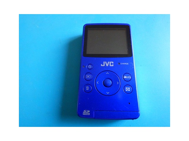 JVC Piscio GC-FM1 - Pocket HD Video Camera (Blue Steel)