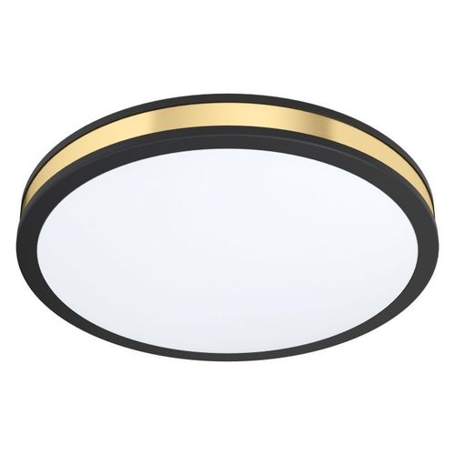 Eglo Pescaito zidna/plafonjera/1, led, 24w, 2500lm, prečnik 380, crna/zlatna/čelik