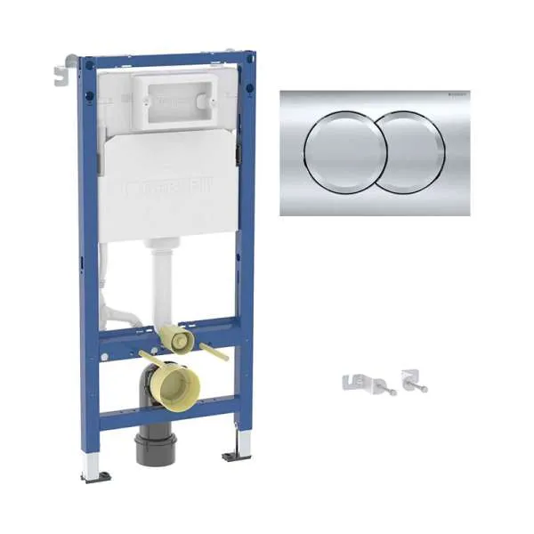 Geberit Duofix Delta 01 Basic set hrom sjaj tipka