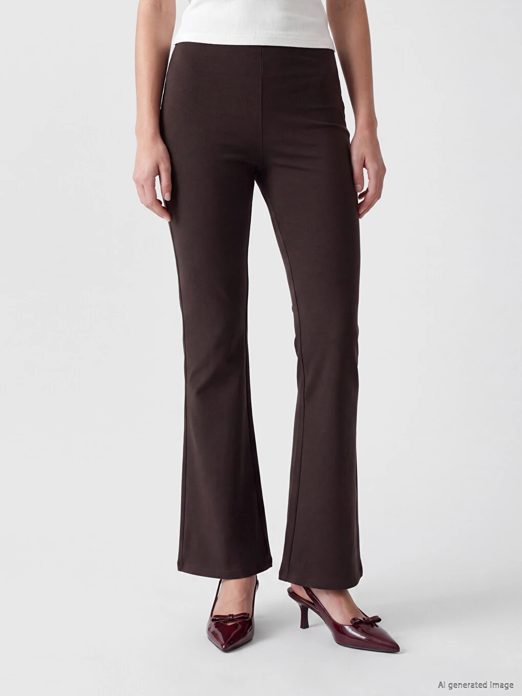 LCW Modest Braon Pantalone Žena