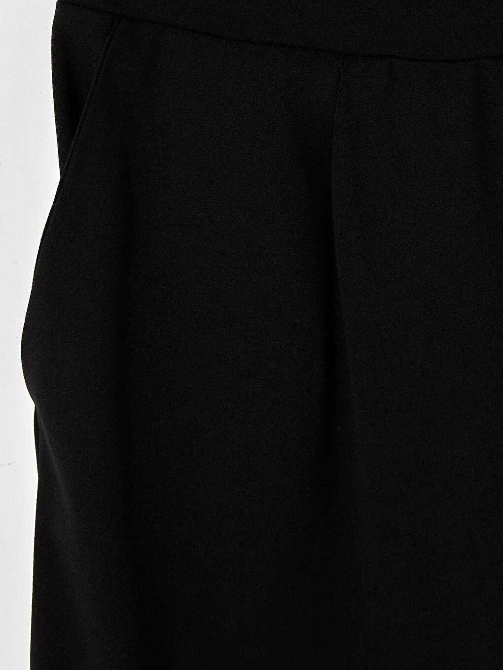 LCW Comfort Ženske Pantalone Od Krep Materijala Sa Elastičnim Strukom