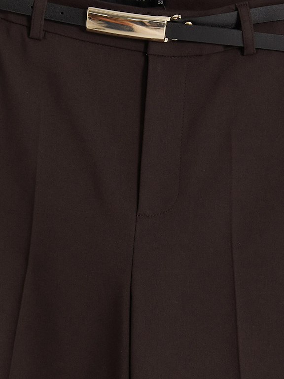 LCW Vision Ženske Pantalone Od Tkanine Sa Kaišem U Struku