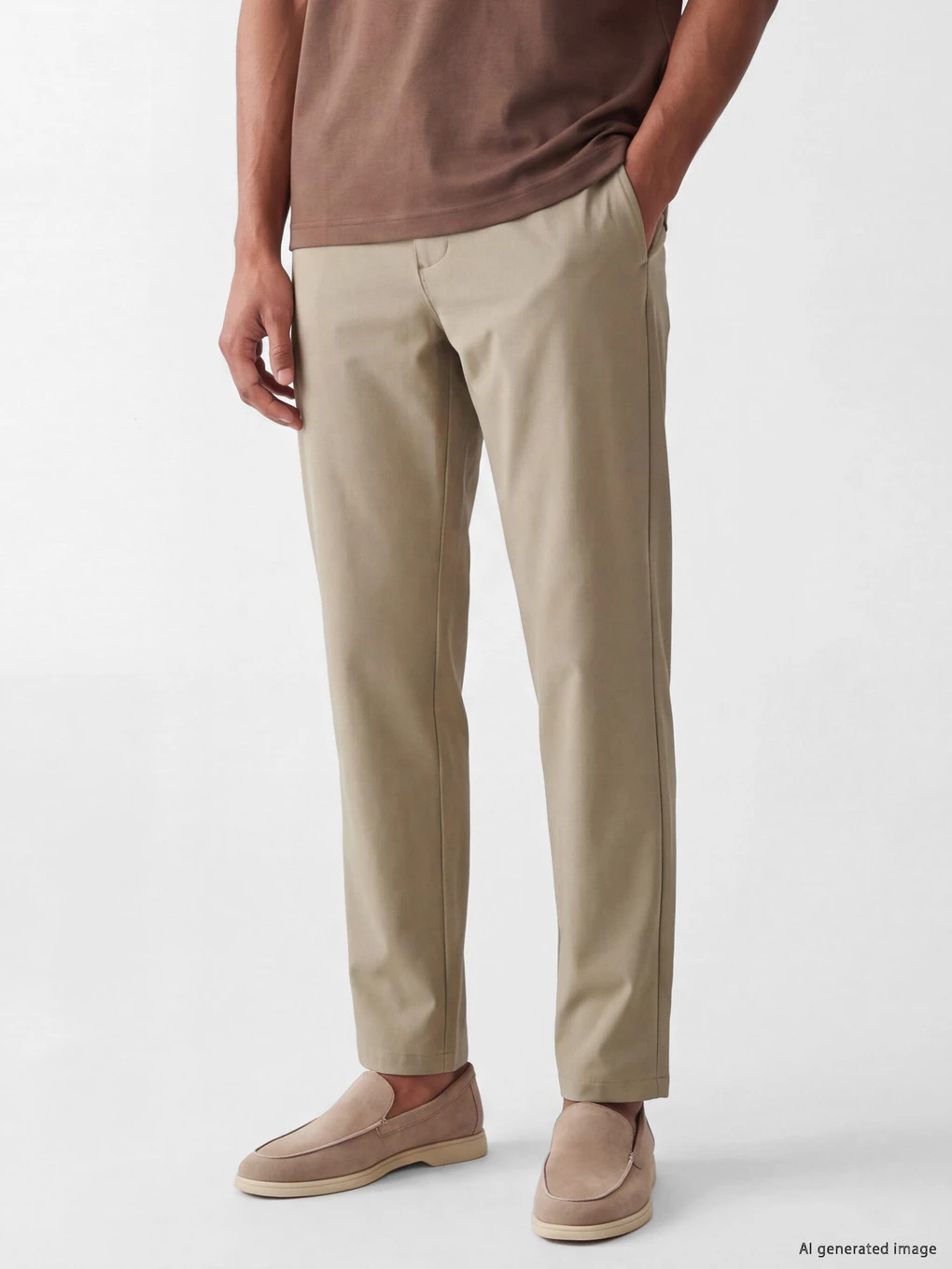LCW Vision Muške Plisirane Slim Fit Pantalone