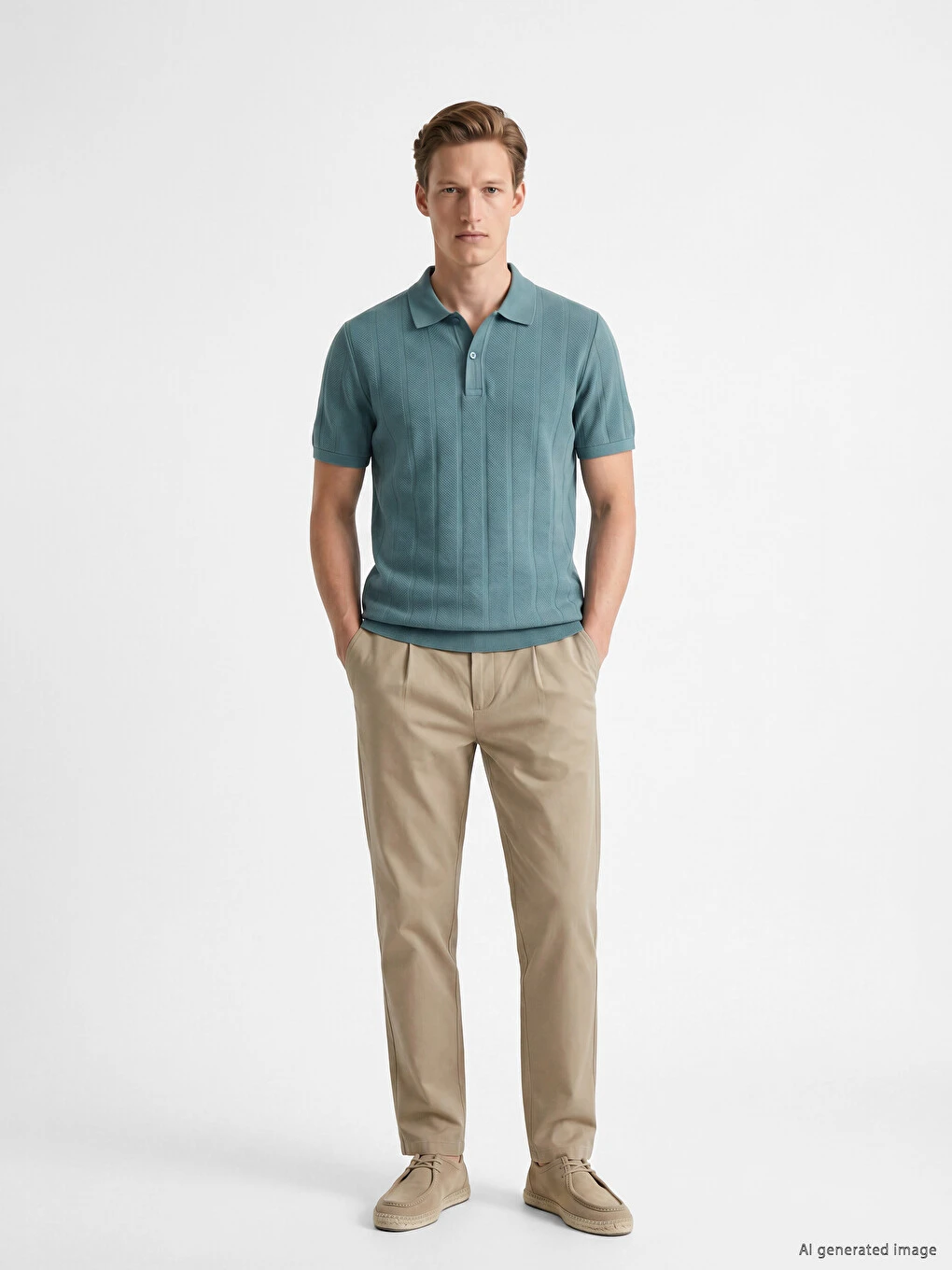 SOUTHBLUE Regular Fit Muške Plisirane Pantalone