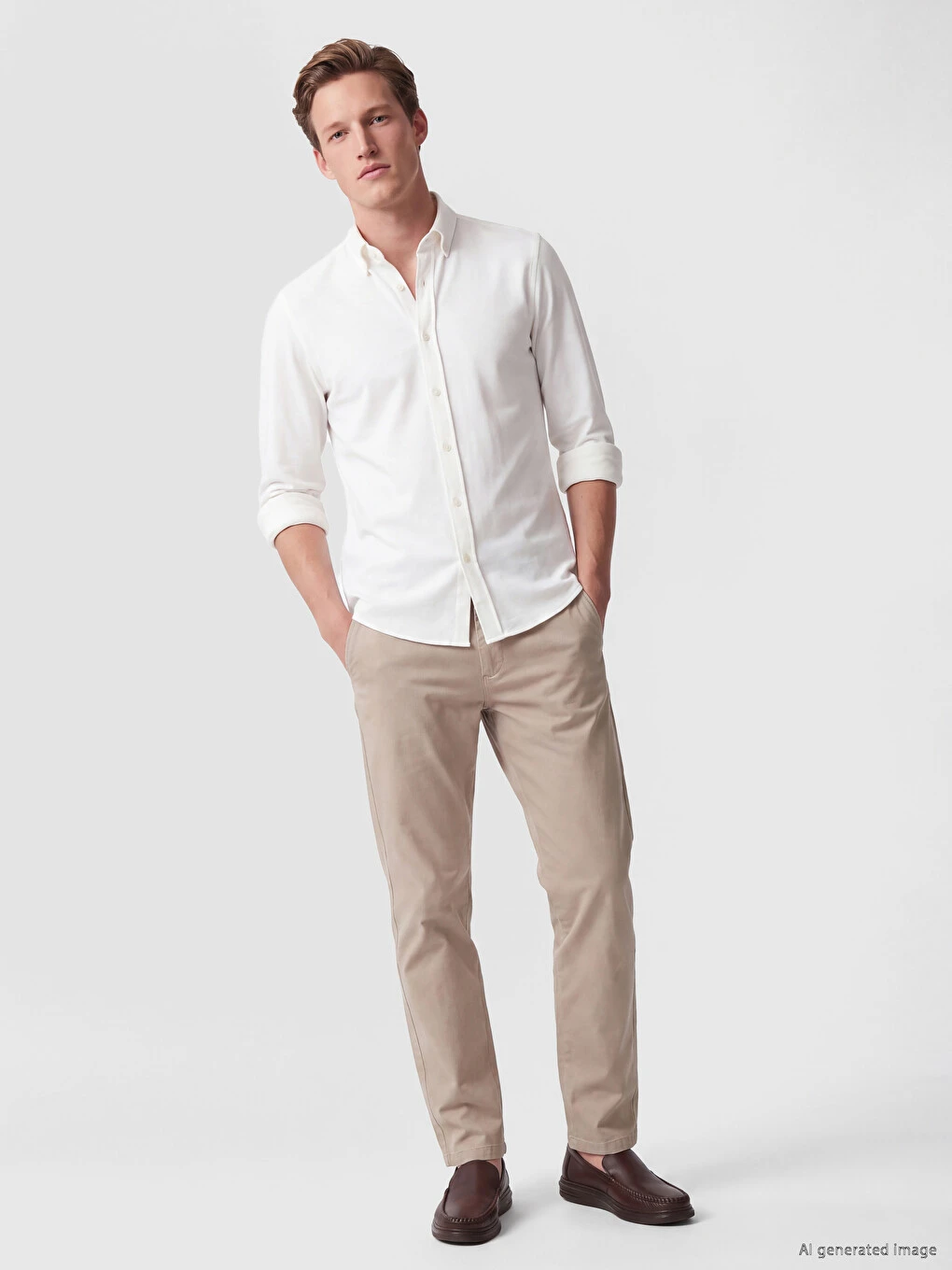 SOUTHBLUE Regular Fit Gabardinske Muške Pantalone