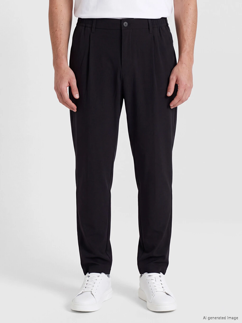 LCW Vision Muške Plisirane Slim Fit Pantalone