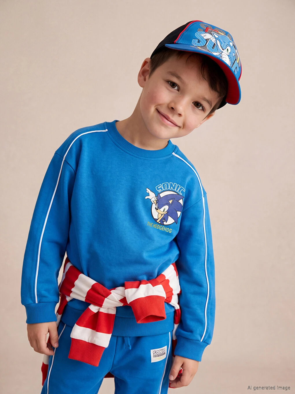 LCW Kids Dečiji Komplet Trenerke Sa Sonic Štampom