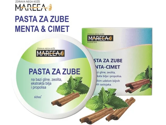 Mareea Pasta za zube Menta-Cimet Bez fluora 75ml