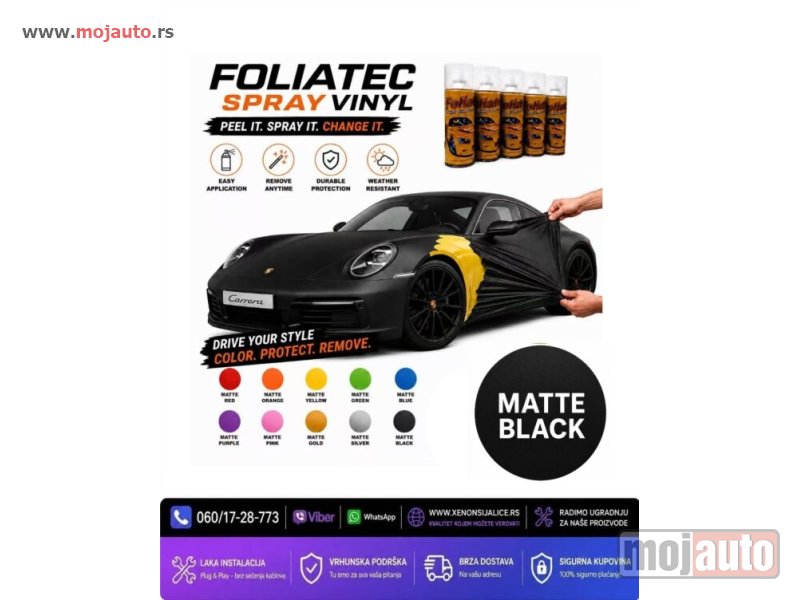 Plasti dip sprej crni 400ml