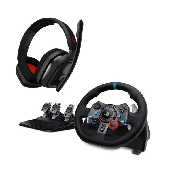 LOGITECH G29 Driving Force Gaming Racing Wheel + A10 Headset