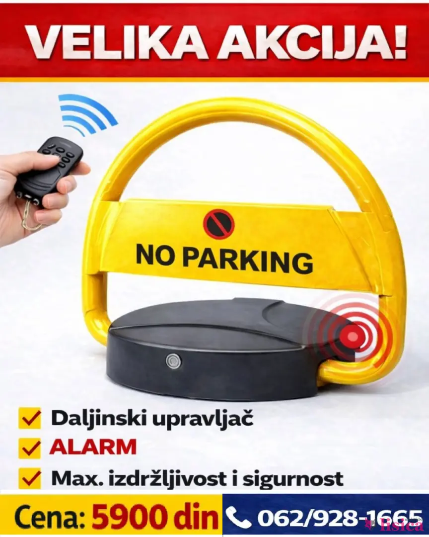 AKCIJA!!! Parking stubić sa daljinskim i alarmom - sigurnost za vaše mesto!