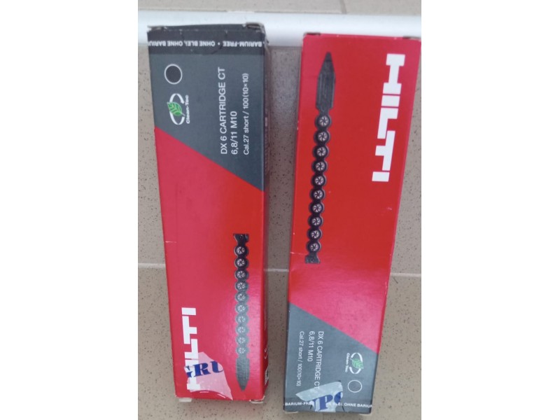 Municija za zakivannje eksera, hilti 2x100 kom