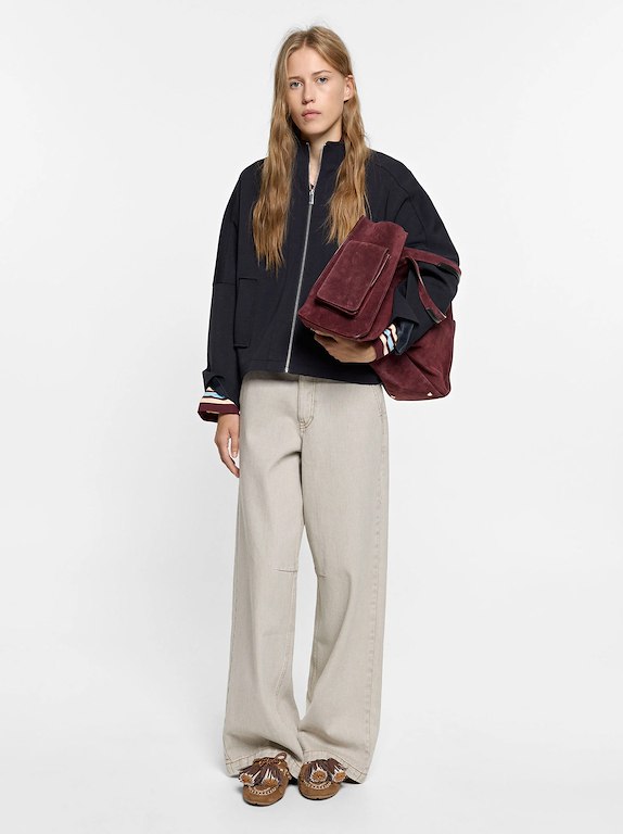 STRUCTURED JACKET STAND-UP COLLAR