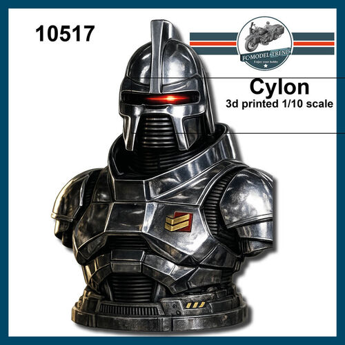 NEW! FC ModelTrend 10517 Cylon Bust (3D-Printed)