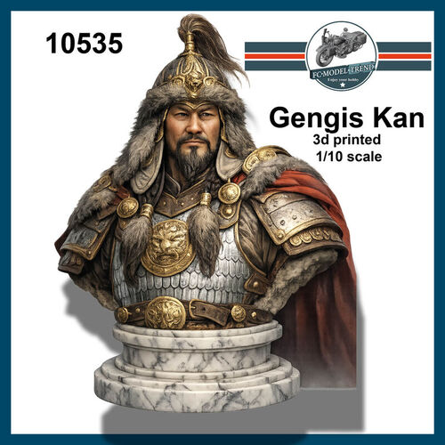 NEW! FC ModelTrend 10535 Genghis Khan Bust (3D-Printed)