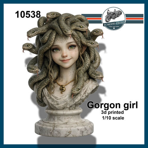 NEW! FC ModelTrend 10538 Gorgon Girl Bust (3D-Printed)