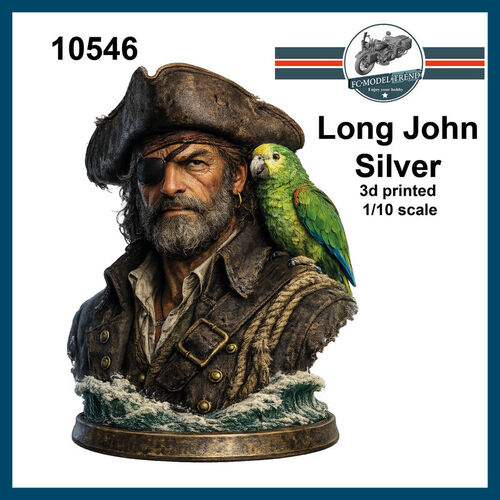 NEW! FC ModelTrend 10546 Long John Silver Bust (3D-Printed)