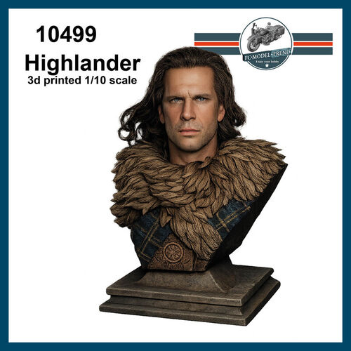 NEW! FC ModelTrend 10499 Highlander Connor MacLeod Bust (3D-Printed)