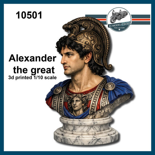 NEW! FC ModelTrend 10501 Alexander the Great Bust (3D-Printed)
