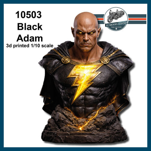 NEW! FC ModelTrend 10503 Black Adam Bust (3D-Printed)