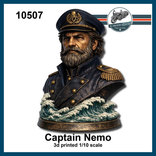 NEW! FC ModelTrend 10507 Captain Nemo Bust (3D-Printed)