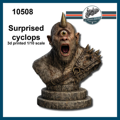 NEW! FC ModelTrend 10508 Surprised Cyclops Bust (3D-Printed)